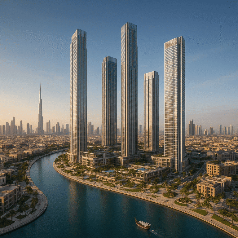 Dubai Creek Area Dubai Creek Residences Towers – Dubai Creek Harbour ...